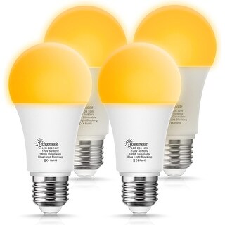 YANSUN 25-Watt Equivalent Yellow-Colored Spiral E26 G45 2000K LED Light ...